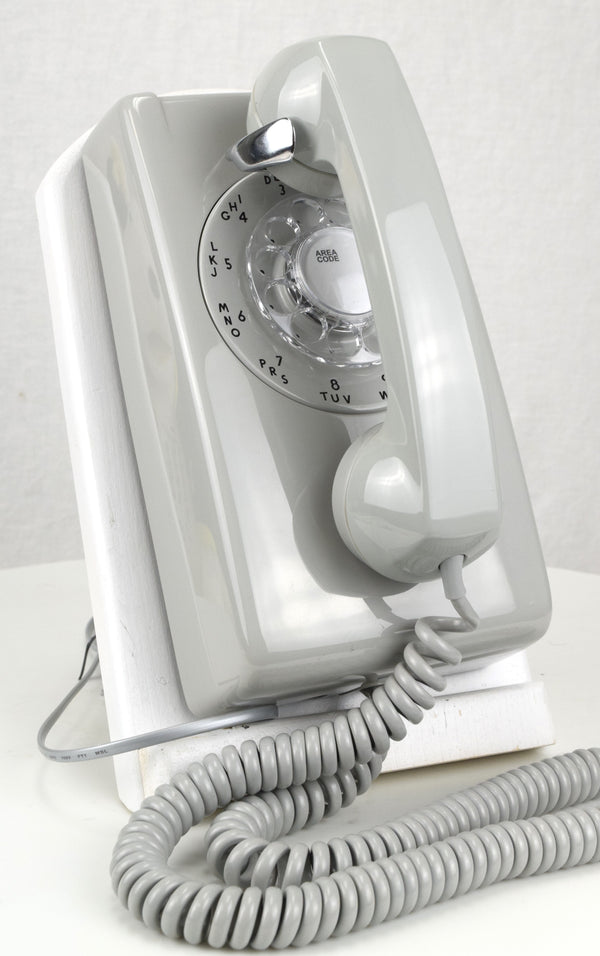 Grey 554 Wall Telephone - Fully Restored and Functional – oldphoneworks