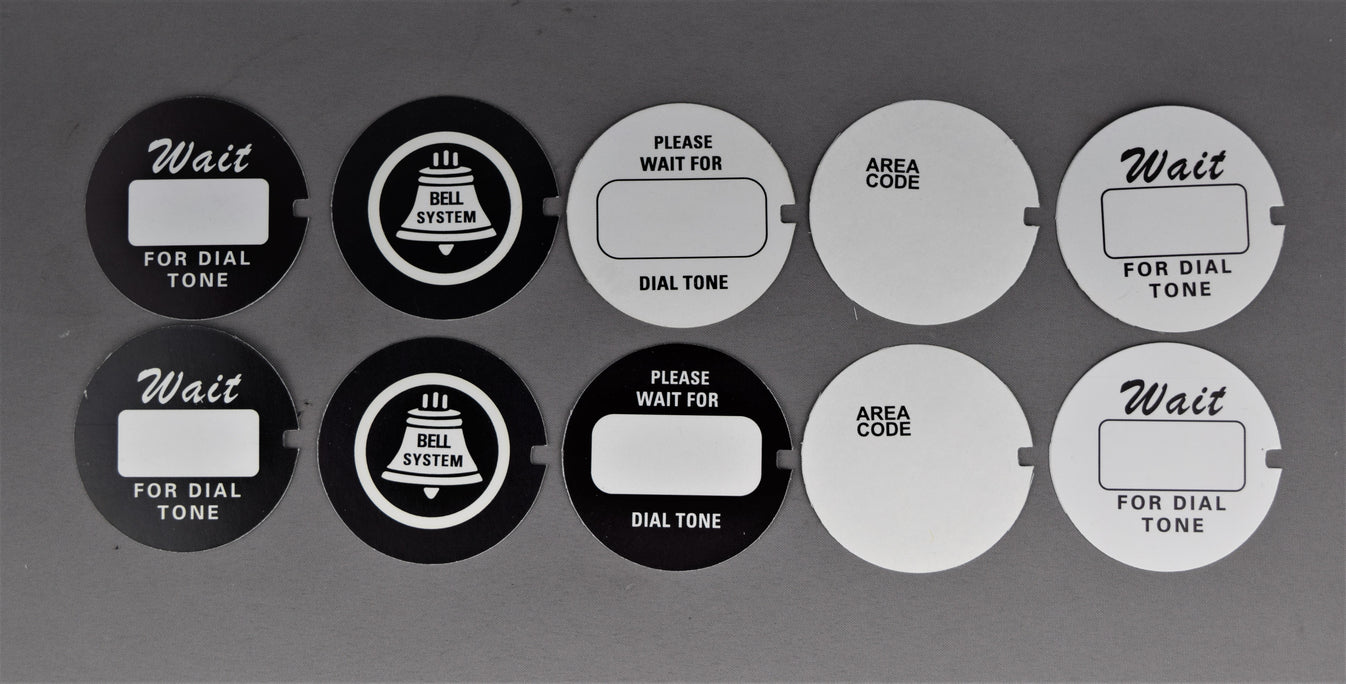 10 Assorted Dial Cards - WE Cut - Oldphoneworks – oldphoneworks