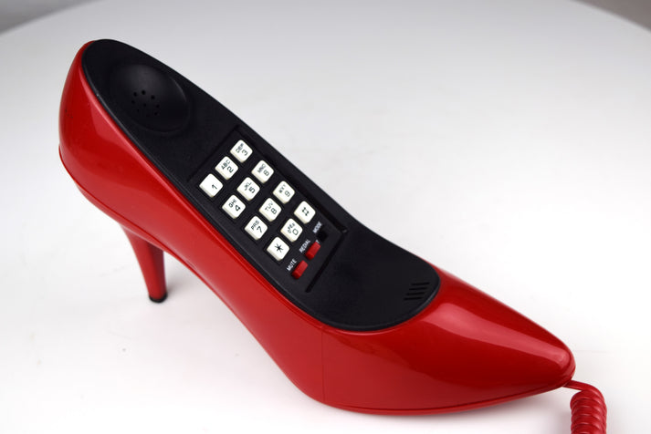 Red High Heel Shoe Telephone - Oldphoneworks – oldphoneworks