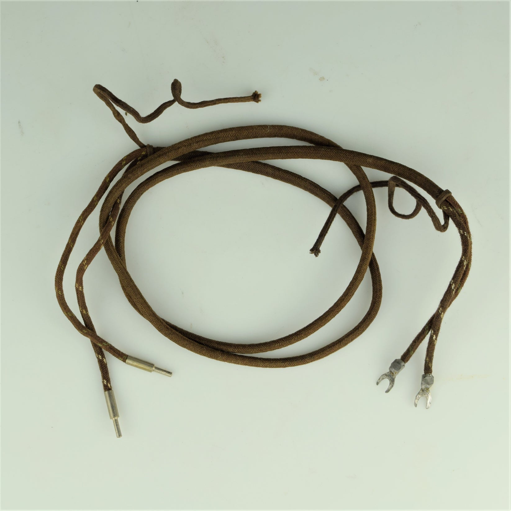 Original Western Electric Receiver Cord, 2 Conductor , 6\', Brown, Pins ...