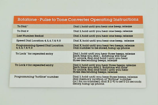 Rotatone Pulse to Tone Converter - Oldphoneworks – oldphoneworks